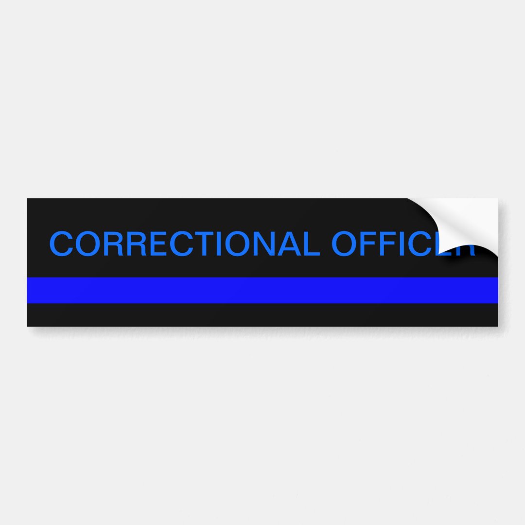 Correctional officer bumper sticker | Zazzle