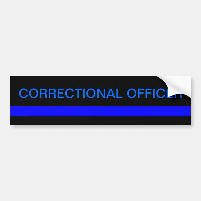 Correctional officer bumper sticker | Zazzle