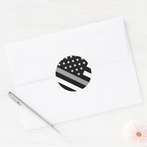 Correctional Officer Flag Classic Round Sticker | Zazzle