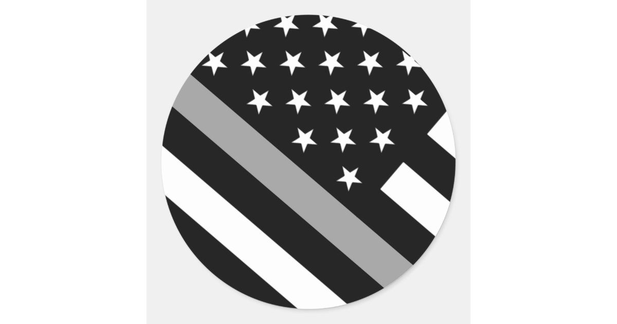 Correctional Officer Flag Classic Round Sticker | Zazzle
