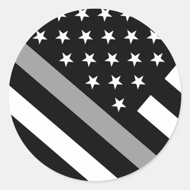Correctional Officer Flag Classic Round Sticker | Zazzle