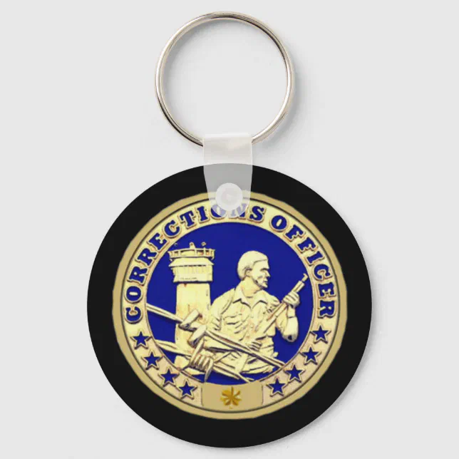 Correctional Officer Keychain | Zazzle