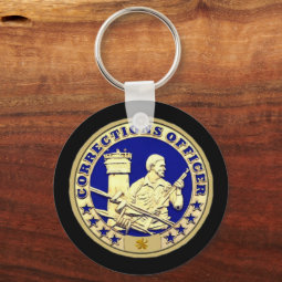 Correctional Officer Keychain | Zazzle