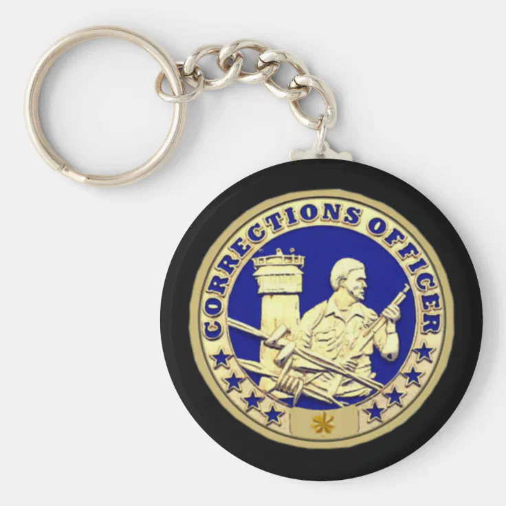 Correctional Officer Keychain | Zazzle