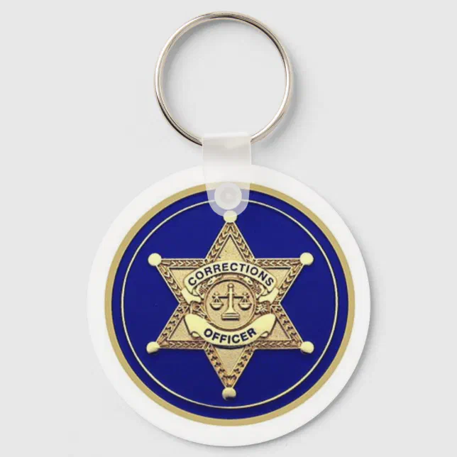 Correctional Officer Keychain II | Zazzle
