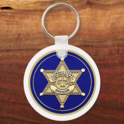 Correctional Officer Keychain II | Zazzle