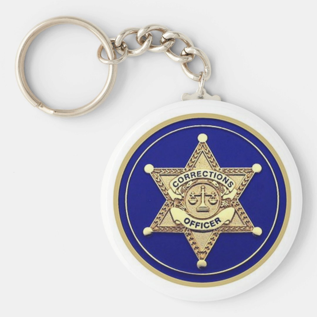 Correctional Officer Keychain II | Zazzle
