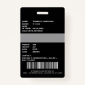 Correctional Officer Professional Logo Photo ID Badge | Zazzle
