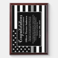 Correctional Officer Retirement Congratulations Award Plaque | Zazzle