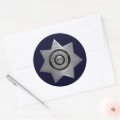 Correctional Officer Silver Badge Stickers | Zazzle