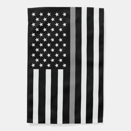 Correctional Thin Gray Line American Garden Flag | Zazzle