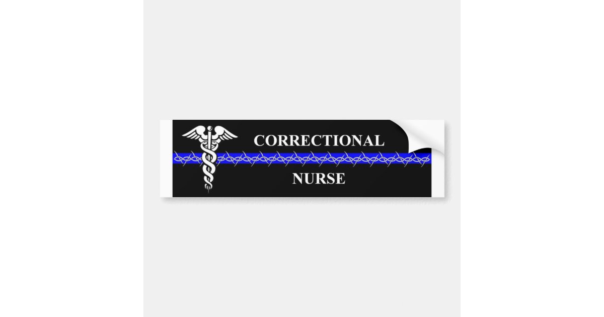 Corrections Nursing rectangle Bumper Sticker | Zazzle