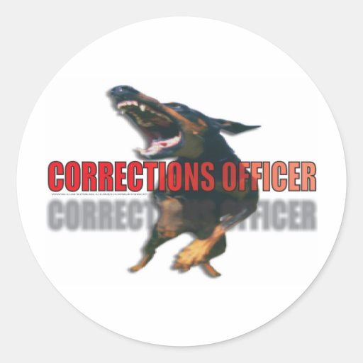 CORRECTIONS OFFICER CLASSIC ROUND STICKER | Zazzle