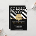 Corrections Officer Graduation Party Silver Line Invitation | Zazzle