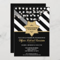 Corrections Officer Graduation Party Silver Line Invitation | Zazzle