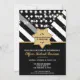 Corrections Officer Graduation Party Silver Line Invitation | Zazzle