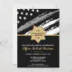 Corrections Officer Graduation Party Silver Line Invitation | Zazzle