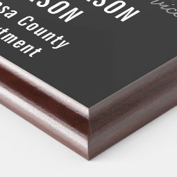 Corrections Officer Retirement Thin Silver Line Award Plaque | Zazzle