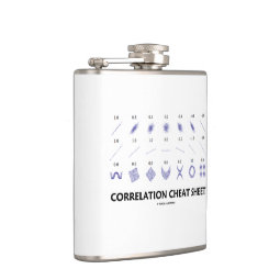 Correlation Cheat Sheet (Correlation Coefficients) Flask | Zazzle