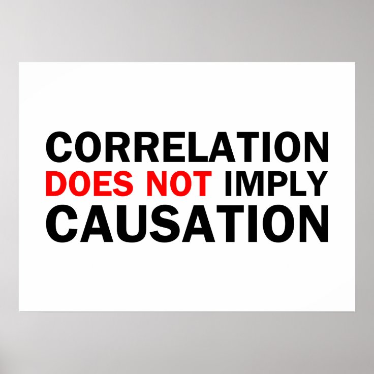 Correlation Does Not Imply Causation Poster | Zazzle