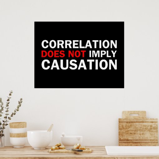 Correlation Does Not Imply Causation Poster | Zazzle