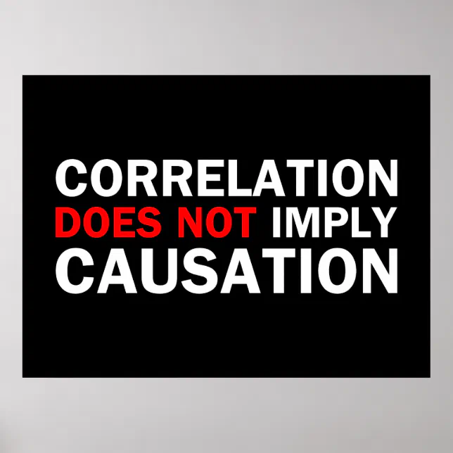 Correlation Does Not Imply Causation Poster | Zazzle
