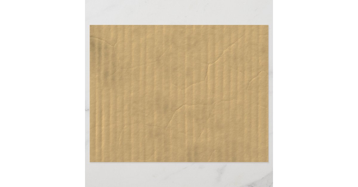 Corrugated Cardboard Texture Flyer | Zazzle