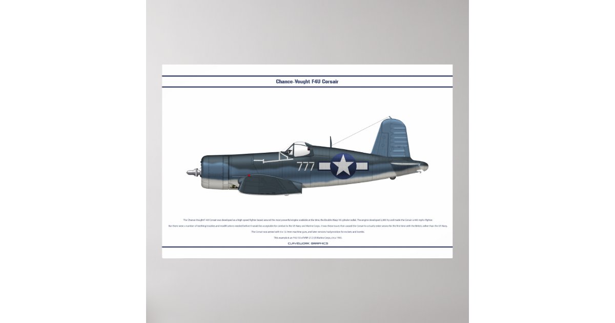 Corsair USA VMF-212 Poster | Zazzle