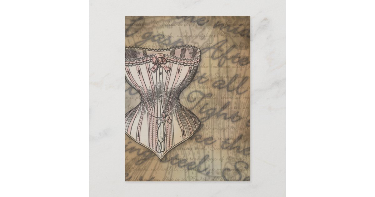 Corset Collage Postcard | Zazzle
