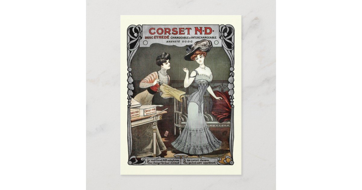 Corset N.D. - Postcard | Zazzle