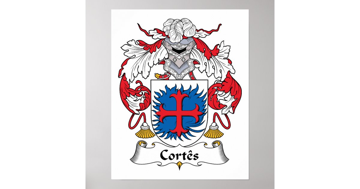 Cortes Family Crest Poster | Zazzle