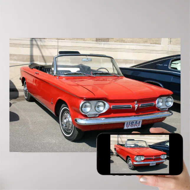 Corvair Convertable Poster | Zazzle