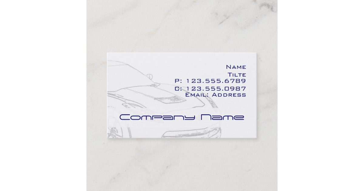 Corvette Business cards | Zazzle