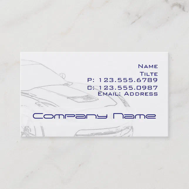 Corvette Business cards | Zazzle