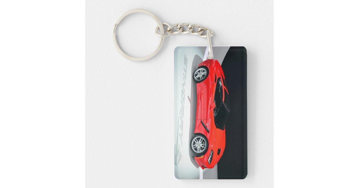 Corvette C7 Keychain | Zazzle