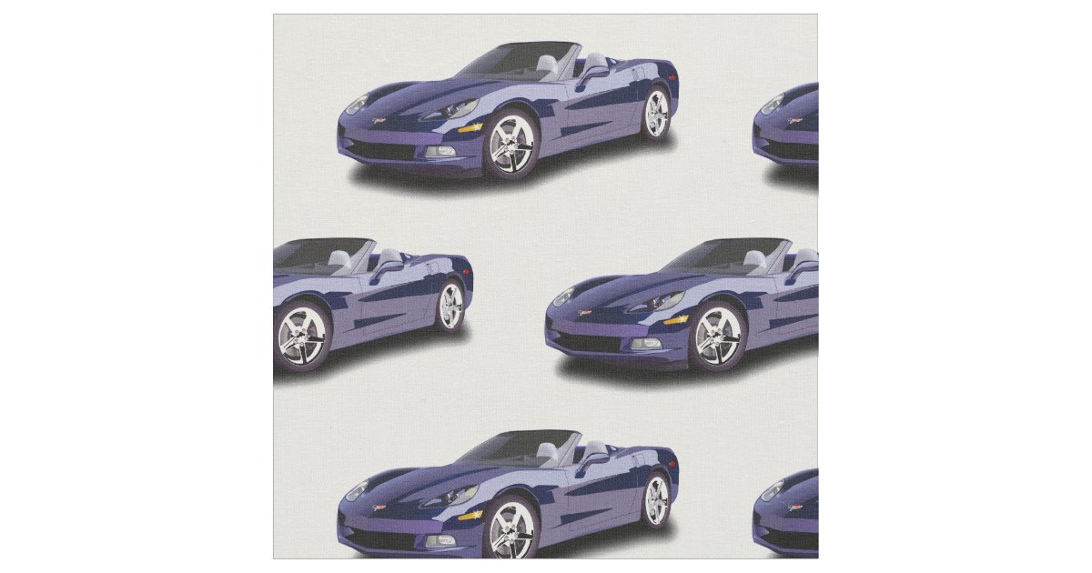 Corvette Convertible Fabric | Zazzle