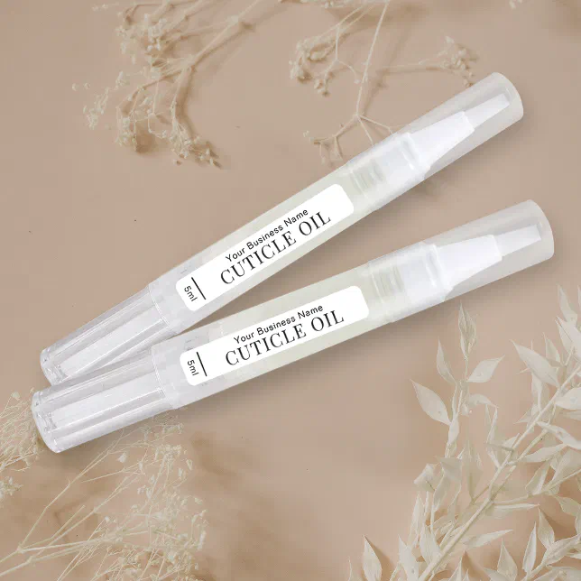 Cosmetic Twist Pen 3ml 5ml Nails Cuticle Oil Label | Zazzle