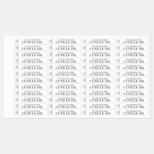 Cosmetic Twist Pen 3ml 5ml Nails Cuticle Oil Label | Zazzle