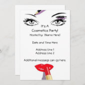 Cosmetics Party Invitations | Zazzle