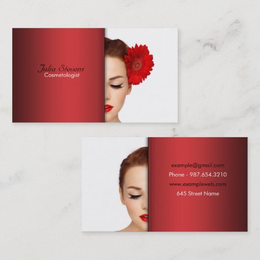 Cosmetologist business card | Zazzle
