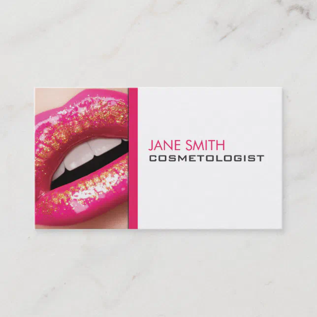 Cosmetologist Cosmetology Make-Up Artist Elegant Business Card | Zazzle