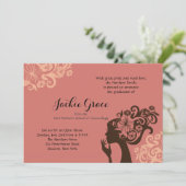 Cosmetology Silhouette Graduation Invitation | Zazzle