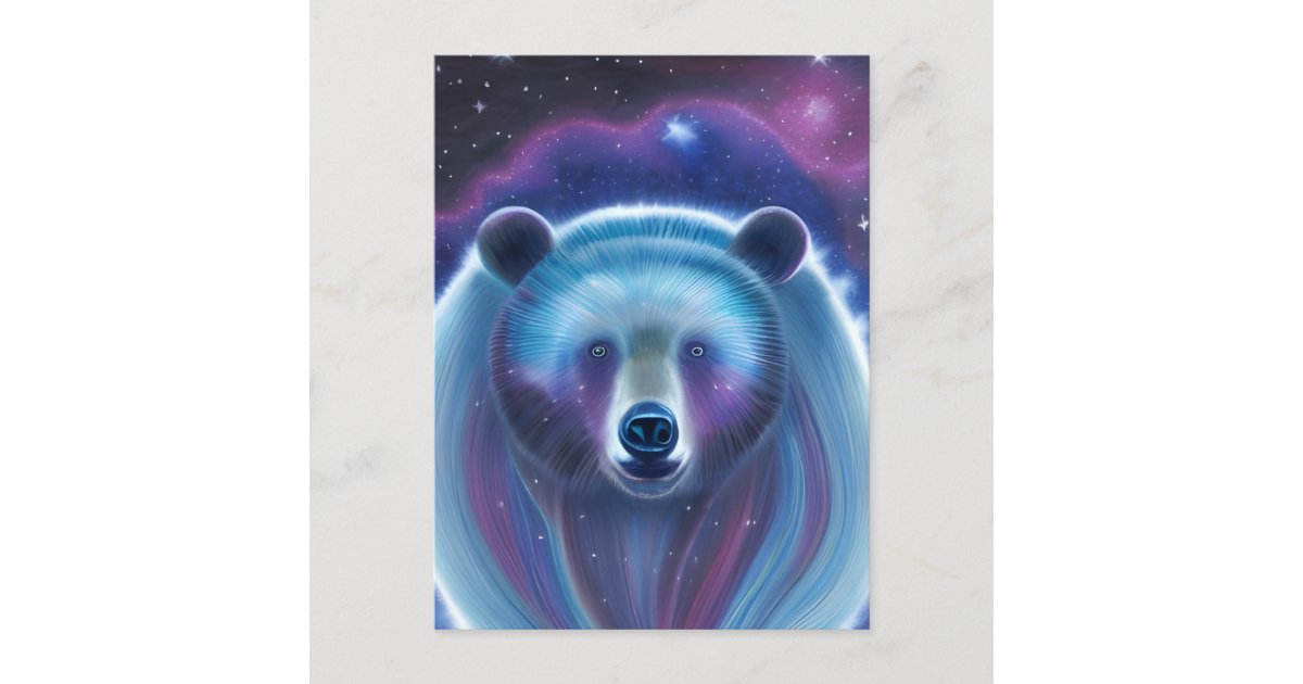 Cosmic Bear Postcard | Zazzle