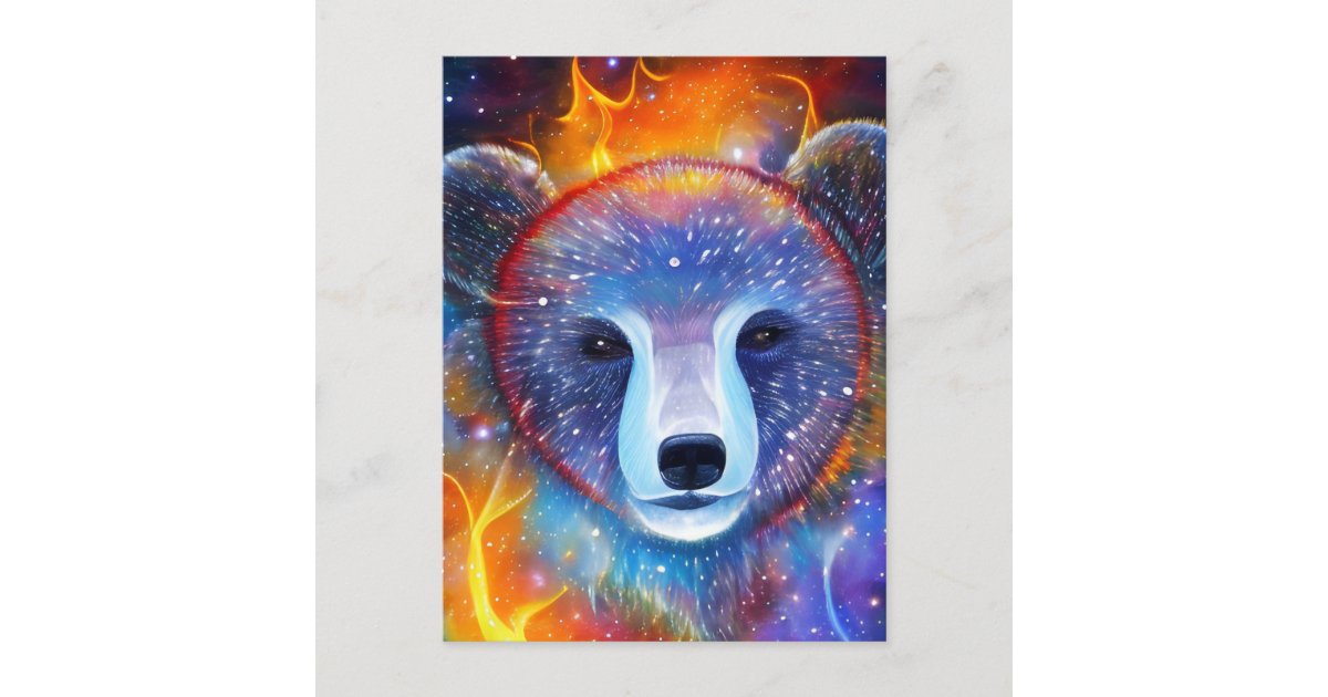 Cosmic Bear Postcard | Zazzle