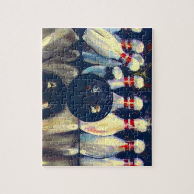 Cosmic Bowling Jigsaw Puzzle | Zazzle