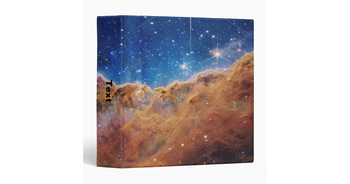 Cosmic Cliffs Carina Nebula Space Webb Telescope 3 Ring Binder | Zazzle