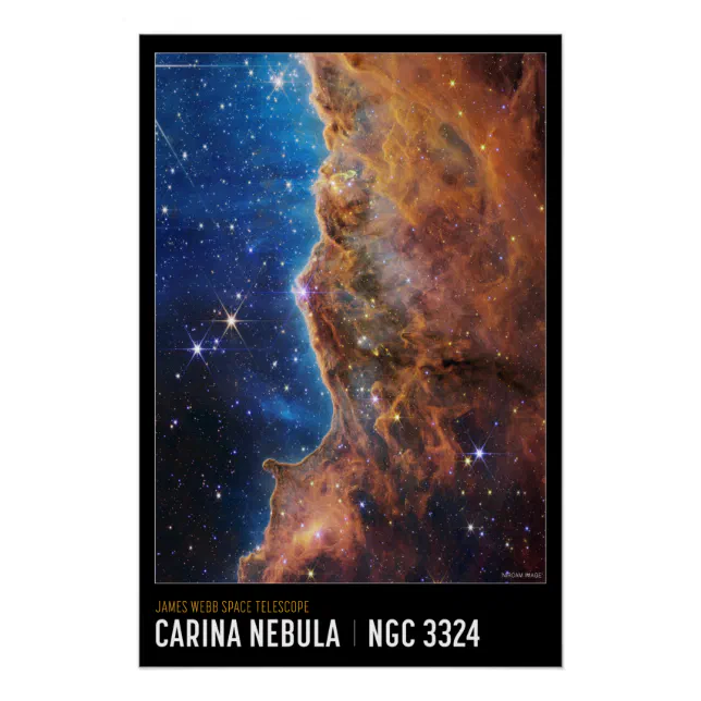 Cosmic Cliffs James Webb NASA Space Educational Poster | Zazzle