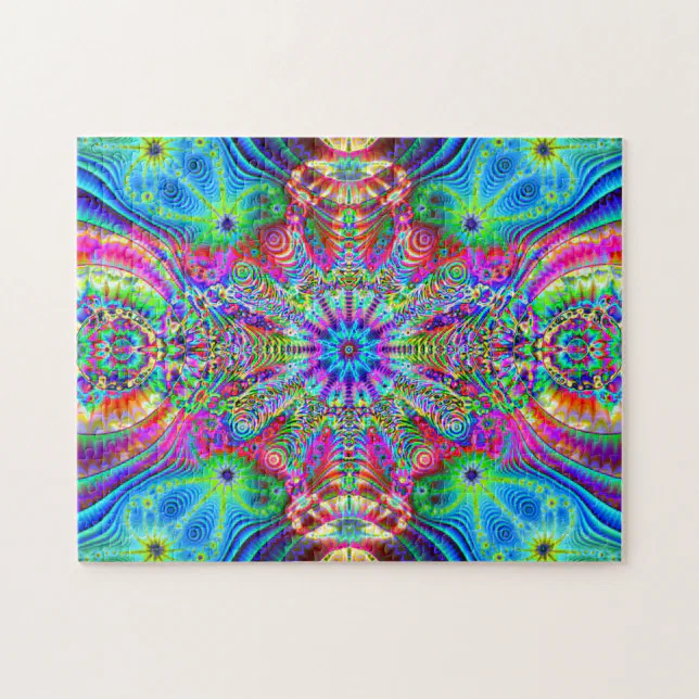 Cosmic Creatrip - Psychedelic trippy design Jigsaw Puzzle | Zazzle