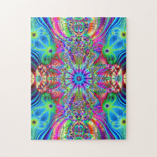 Cosmic Creatrip - Psychedelic trippy design Jigsaw Puzzle | Zazzle