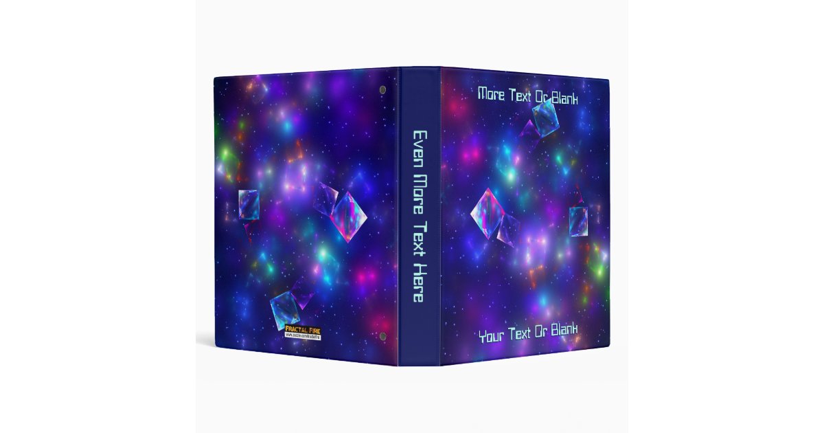 Cosmic Cubes 3 Ring Binder | Zazzle